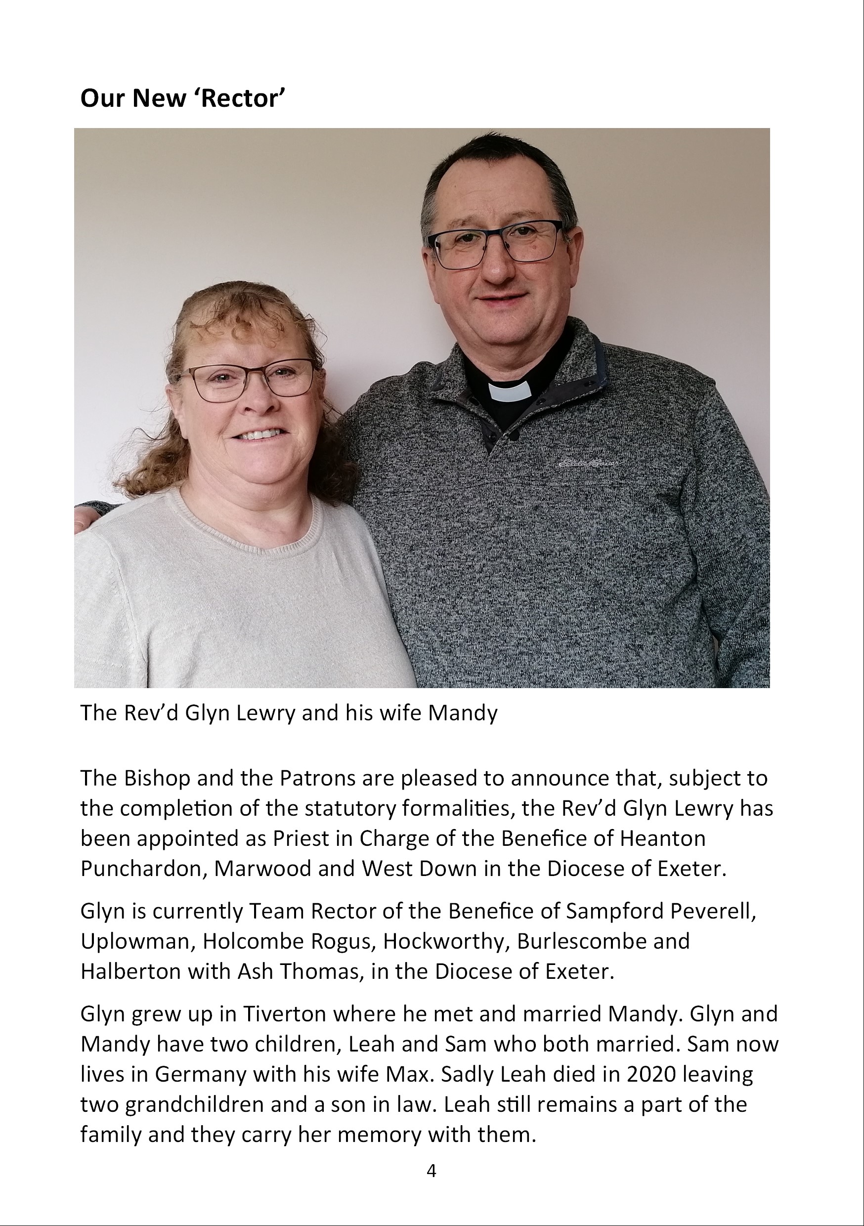 Church Magazine - Heanton Parish Church