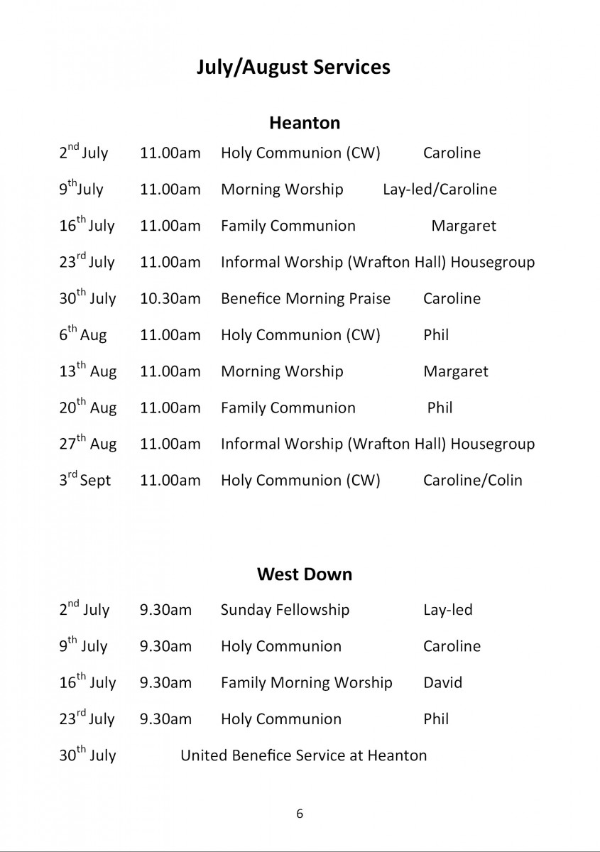 Church Magazine - Heanton Parish Church